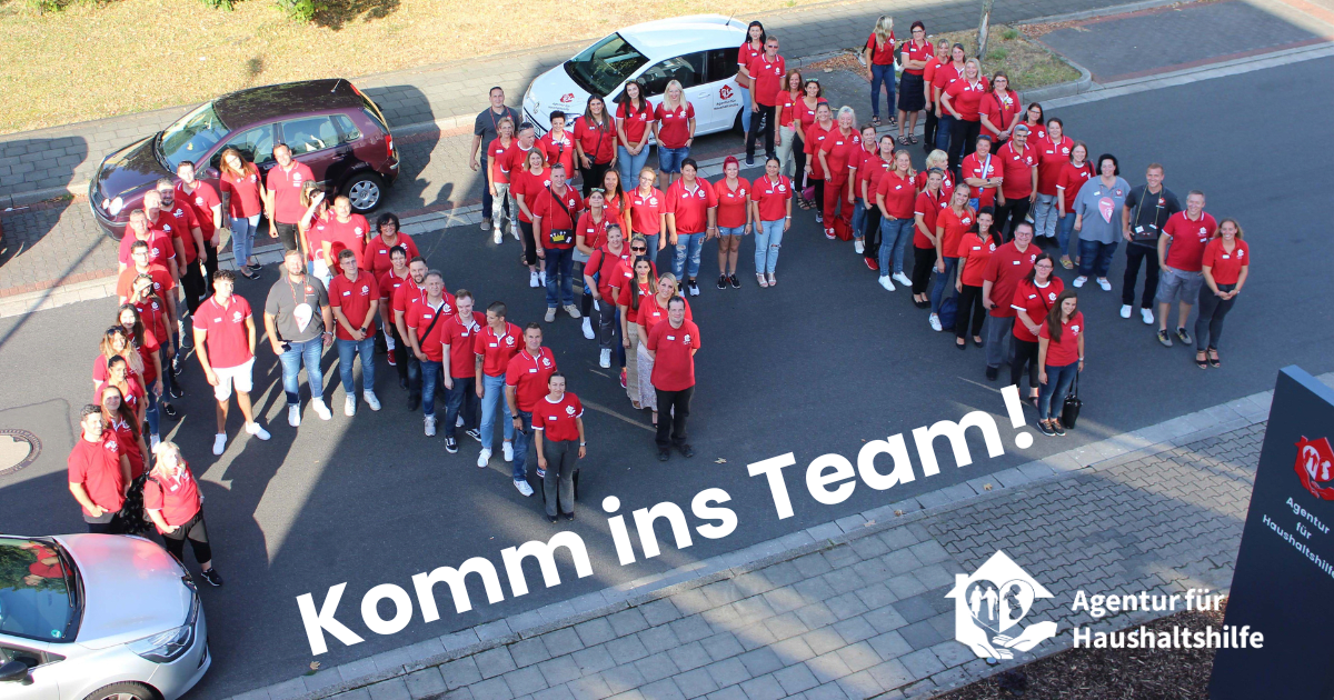 Komm ins Team | Jobs mit Sinn bei der Agentur für Haushaltshilfe